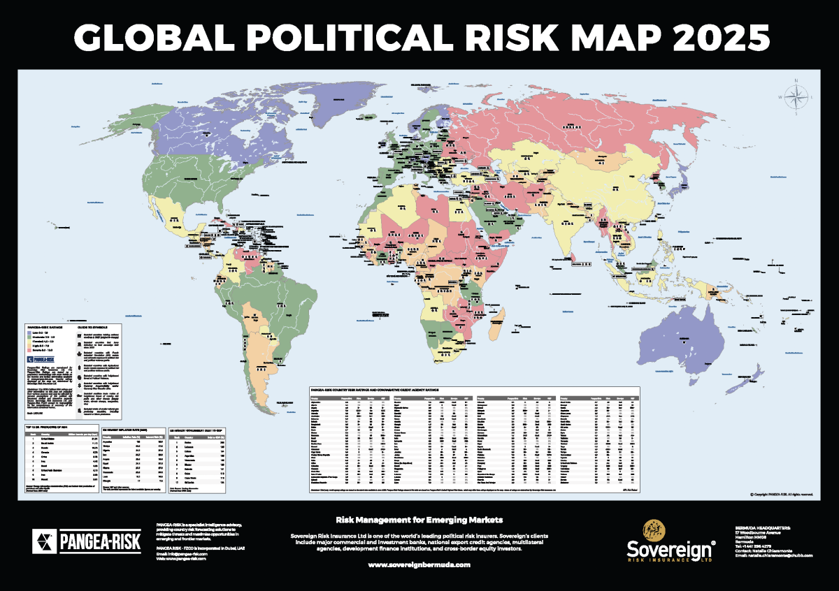 2025 Political Risk Map - Sovereign Bermuda